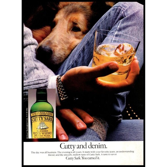 Cutty Sark | Art | 985 Cutty Sark Scotch Whisky And Denim Vintage Print ...